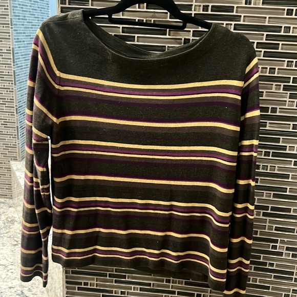 Sweaters | Kasper Company Striped Sweater M | Poshmark